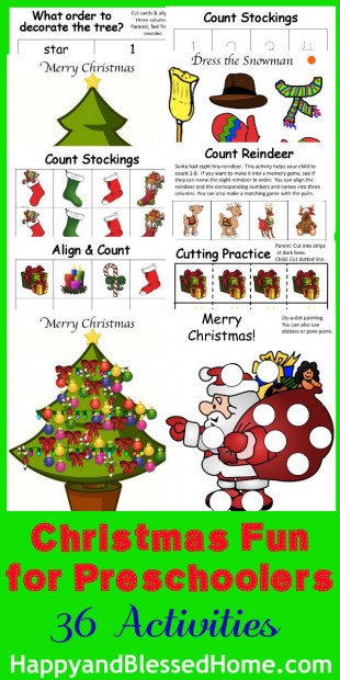 Christmas Fun for Preschoolers - Happy and Blessed Home