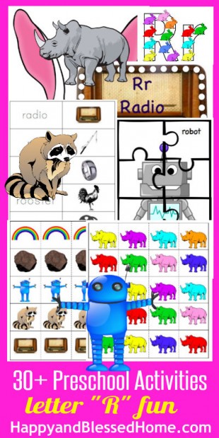 Learn to Read Preschool Alphabet Letter R - Happy and Blessed Home