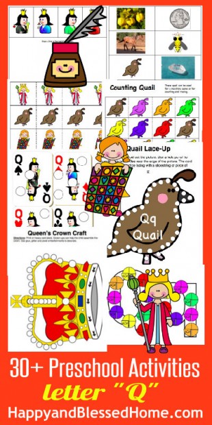 Learn to Read Preschool Alphabet Letter Q - Happy and Blessed Home