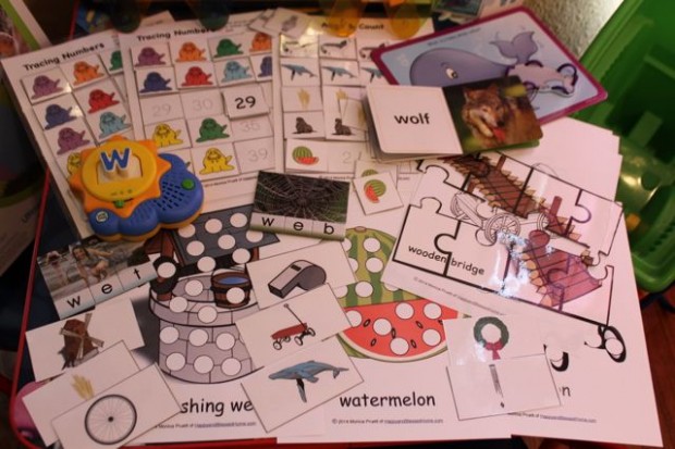 Learn to Read Preschool Alphabet Letter W - Happy and Blessed Home