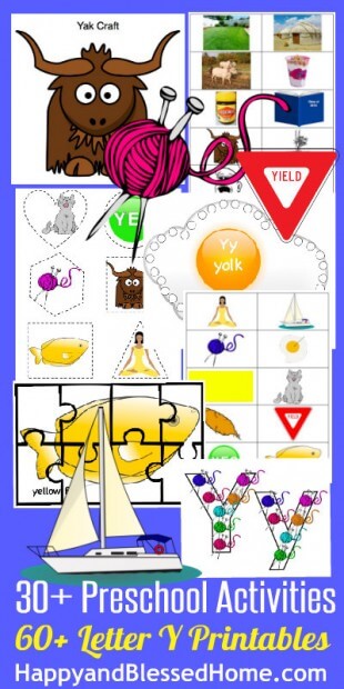 Learn to Read Preschool Alphabet Letter Y - Happy and Blessed Home