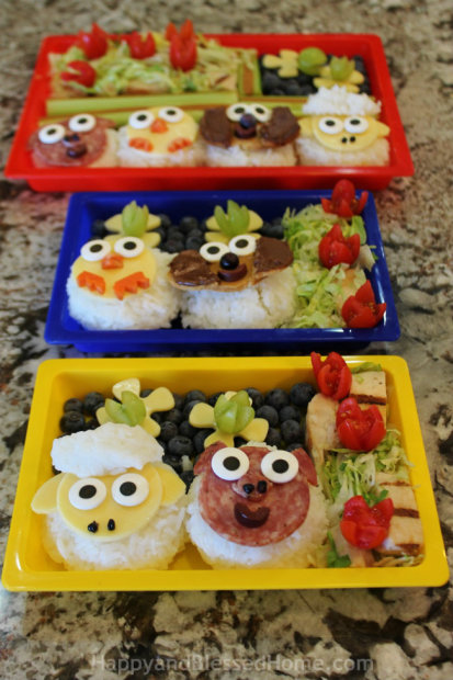 Farm Animal Bento Boxes, FREE Printable Placemats and Cash Back with ...