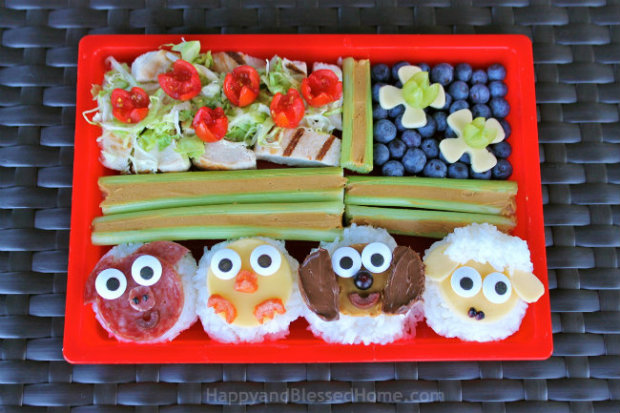 Farm Animal Bento Boxes, FREE Printable Placemats and Cash Back with ...