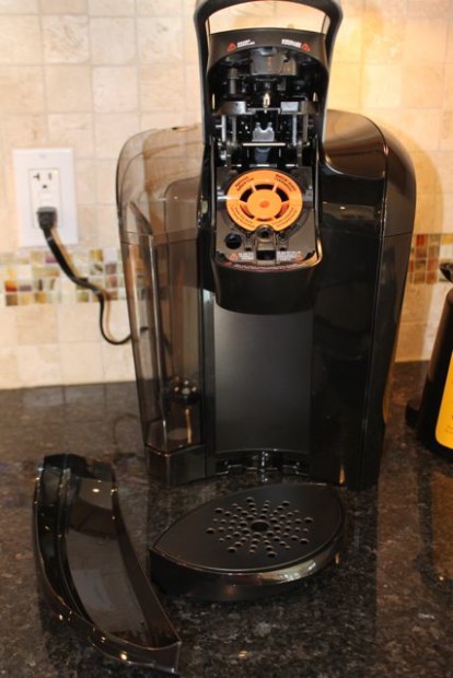 Insert K-cup in Keurig - Happy and Blessed Home