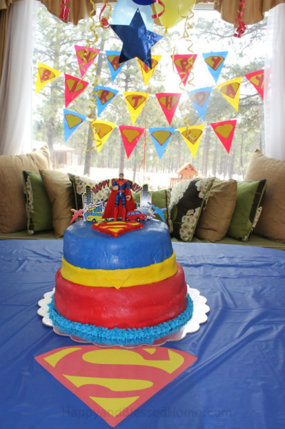 Superman Birthday Party - Happy and Blessed Home