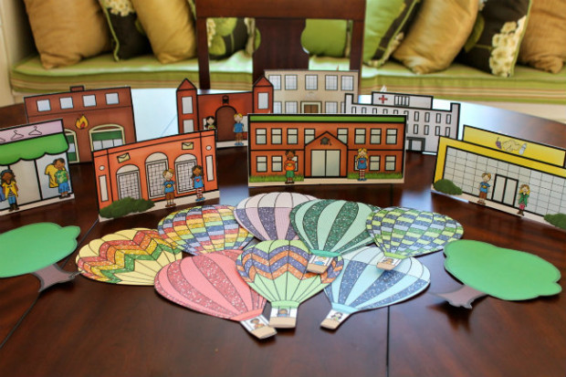 Hot Air Balloon Activity Pack for Kids and Fun Hot Air Balloon Recipe