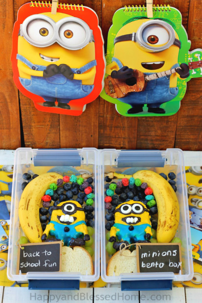 FREE Minions Play Doh Mats and Minions Bento Box Tutorial - Happy and ...