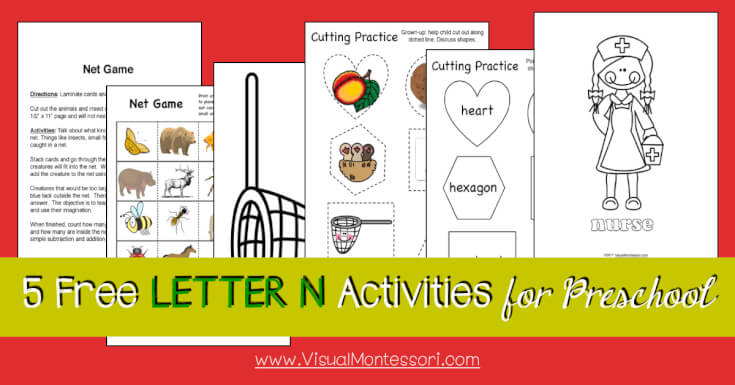 5 FREE Preschool Alphabet Letter N Worksheets - Happy and Blessed Home