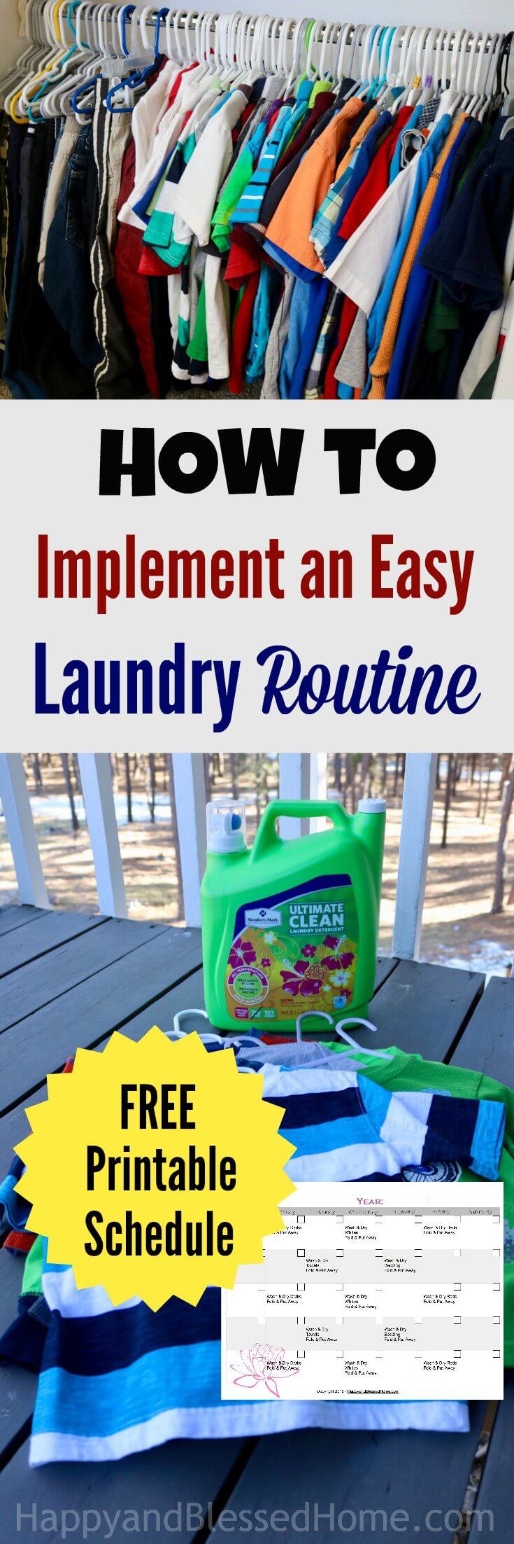 How to Implement an Easy-to-Follow Laundry Routine - Happy and Blessed Home